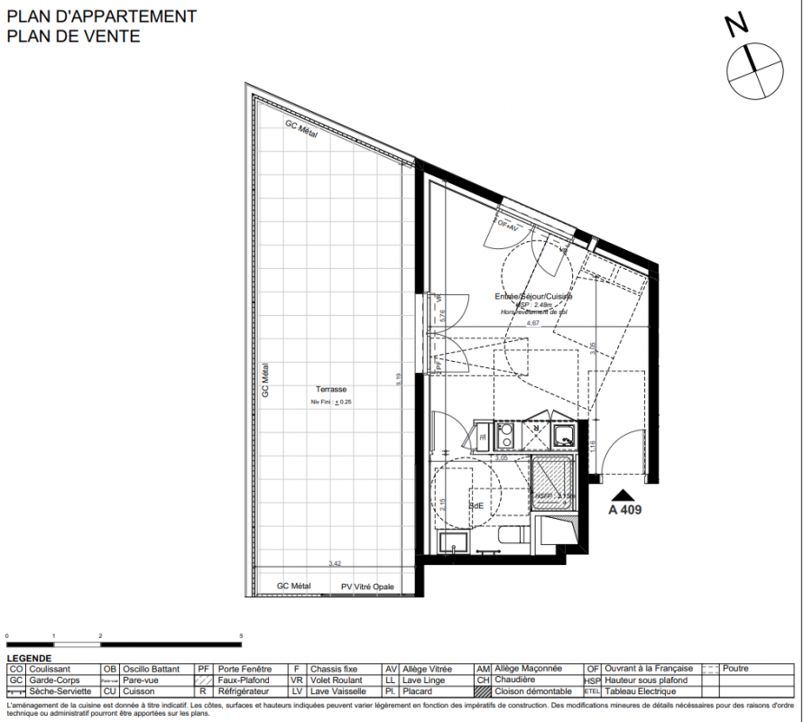 Appt. n°A409 - GREEN ACADEMY Rennes - Vianova